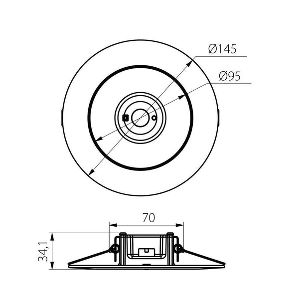 SCI SPITFIRE-D40-REC - 1.8W LED D40 Recessed Emergency Light - – Domus ...